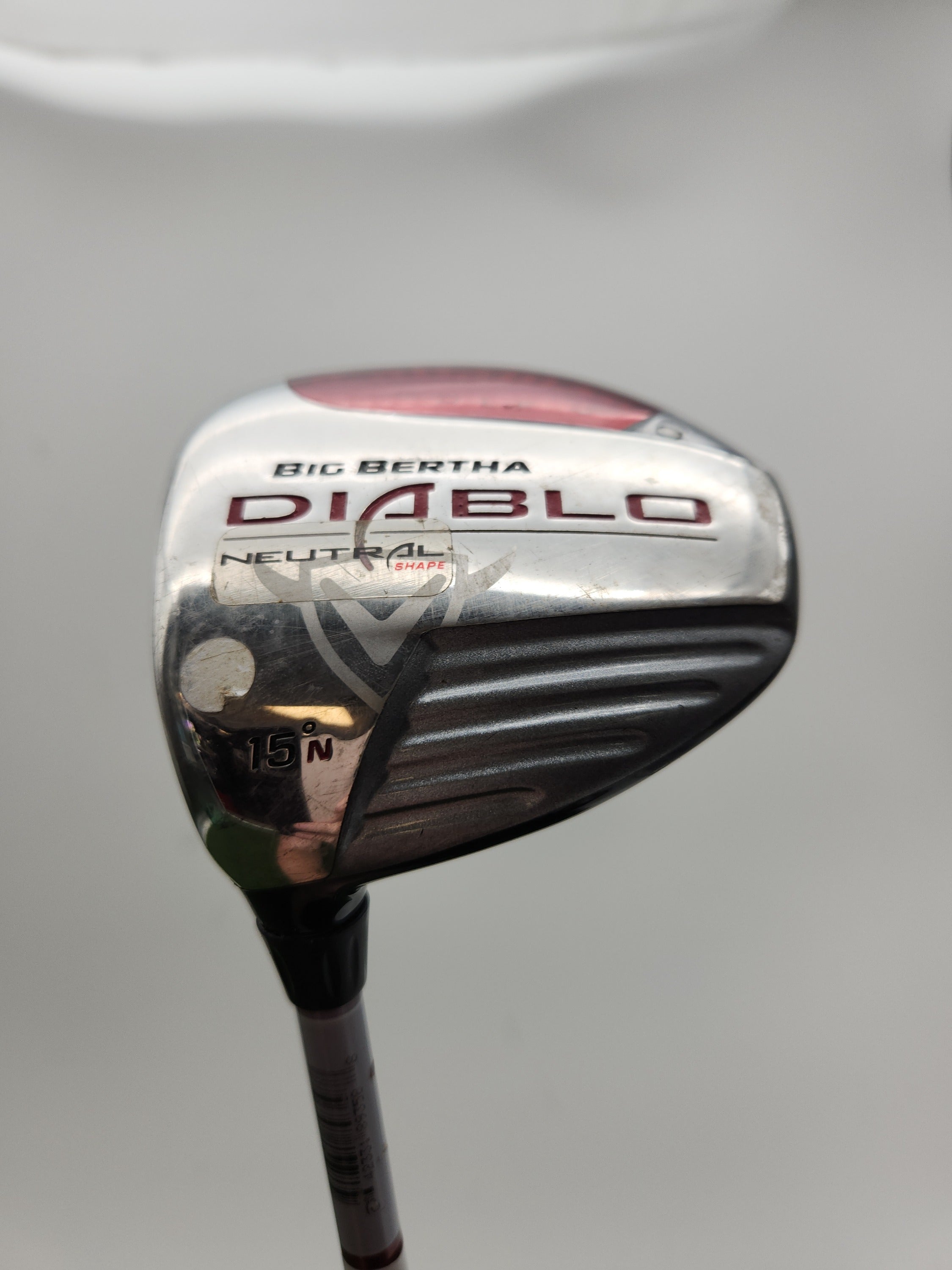 LEFTY 2009 CALLAWAY BIG BERTHA DIABLO 3 WOOD 15* STIFF STOCK GRAPHITE ...